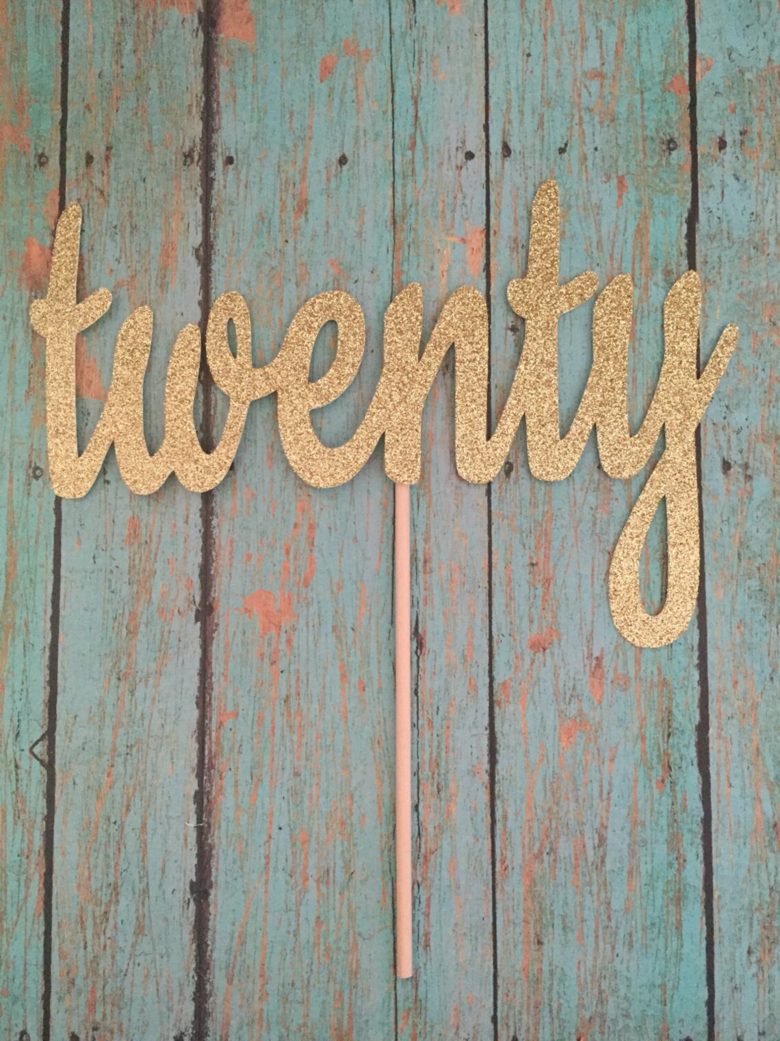 Twenty Birthday Cake Topper 20th Cake Topper 20 Birthday | Etsy