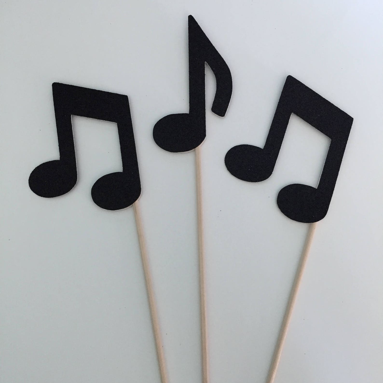 Music Note Centerpiece Picks Music Notes on a Stick Musical - Etsy