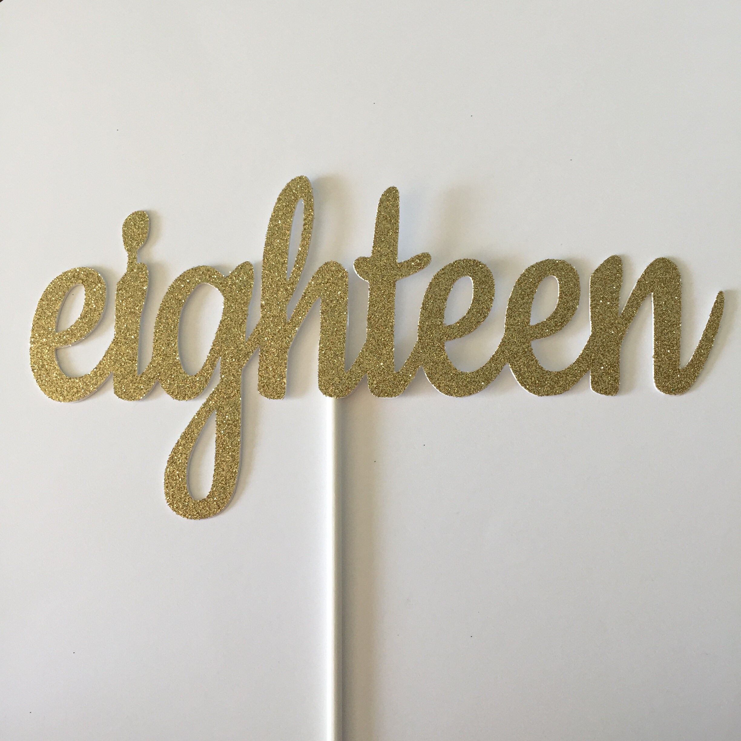 Party Supplies Eighteen Cake Topper 18th Birthday Cake Topper Cake ...
