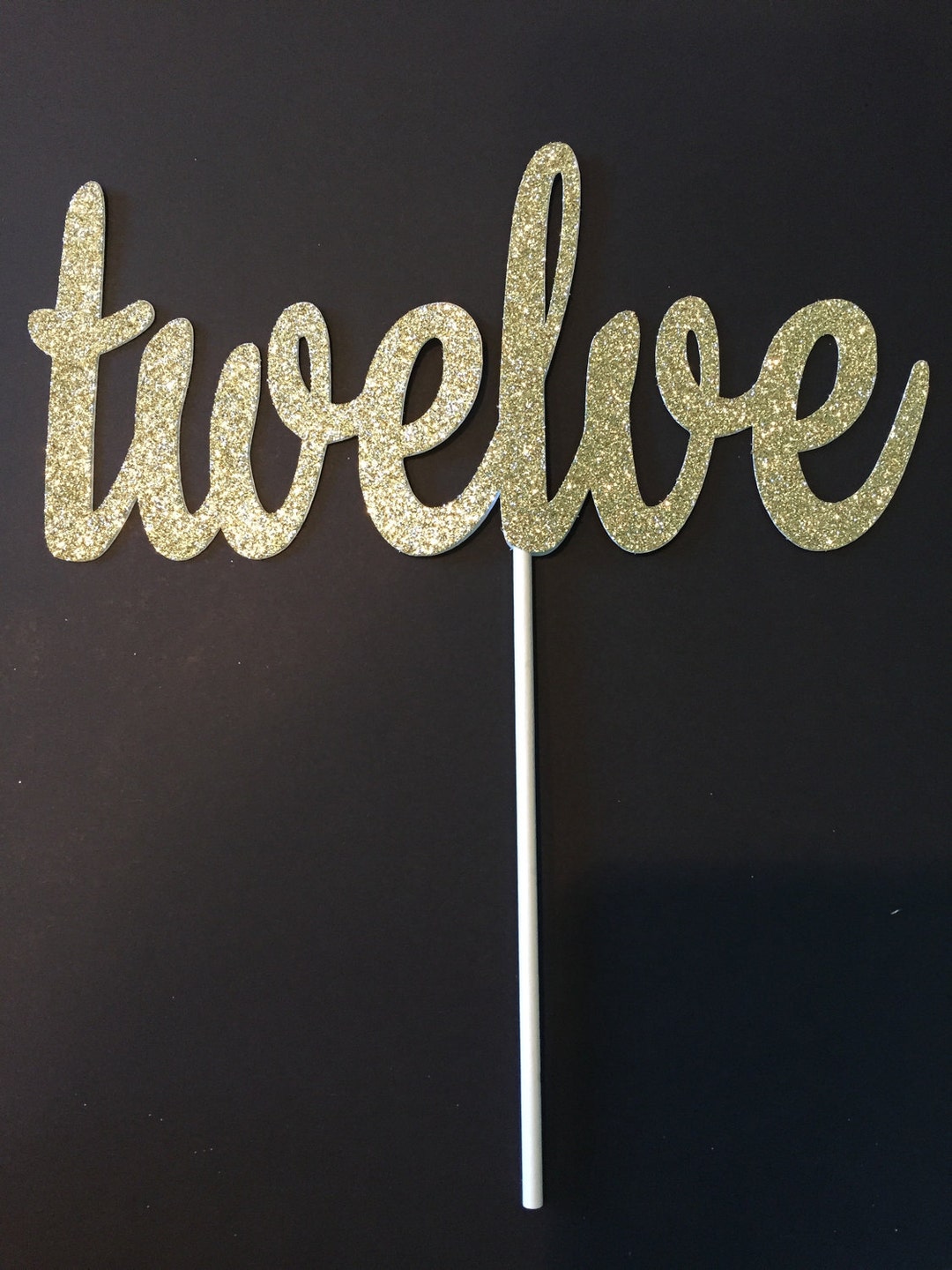 Twelve Cake Topper, 12th Birthday Cake Topper, 12th Cake Topper, 12 ...