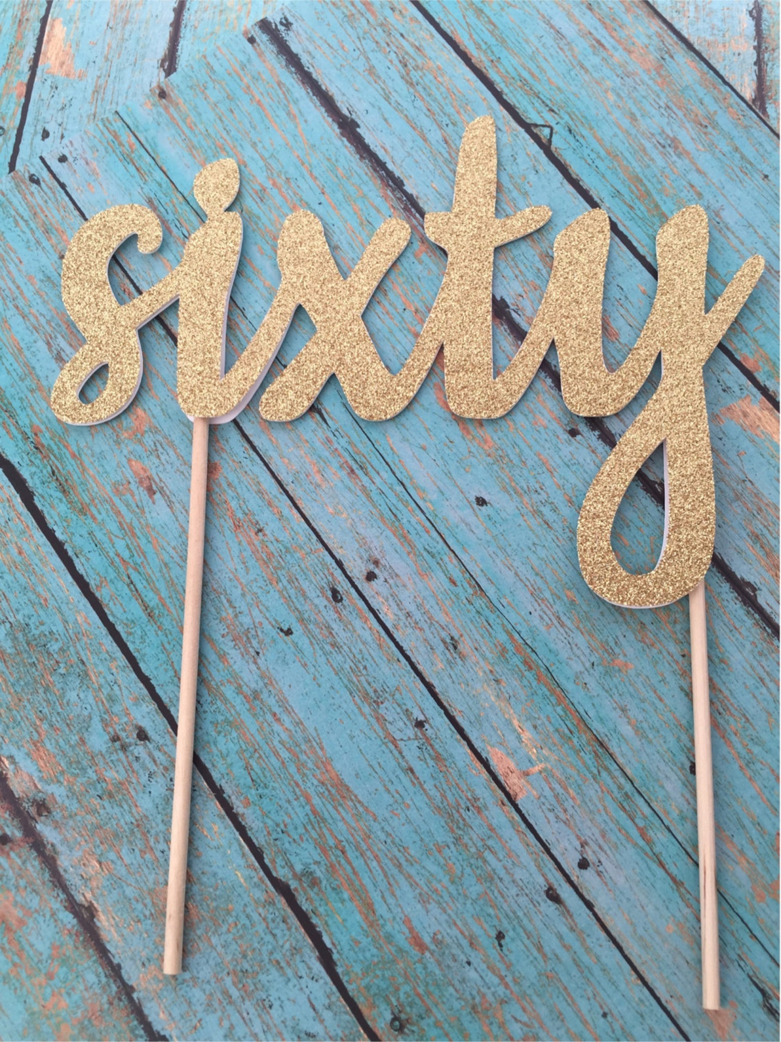 60th Birthday Cake Topper 60th Cake Topper 60 Birthday Cake | Etsy