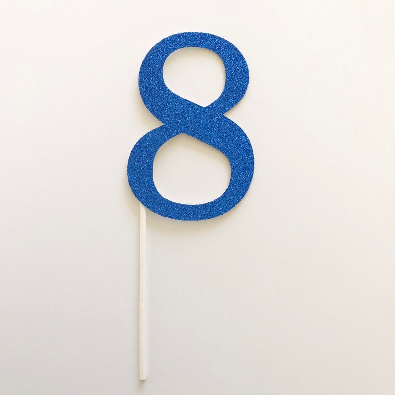 8th Birthday Cake Topper 8 Cake Topper Number 8 Birthday | Etsy