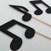 Music Note Centerpiece Picks Music Notes on a Stick Musical - Etsy Canada