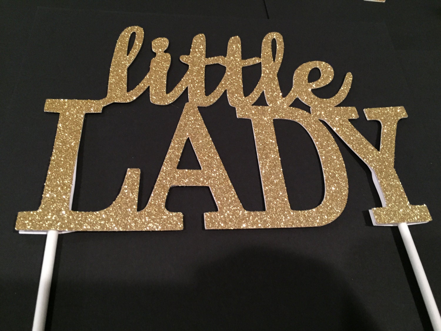 Baby Shower Cake Topper Baby Girl Cake Topper Little Lady - Etsy