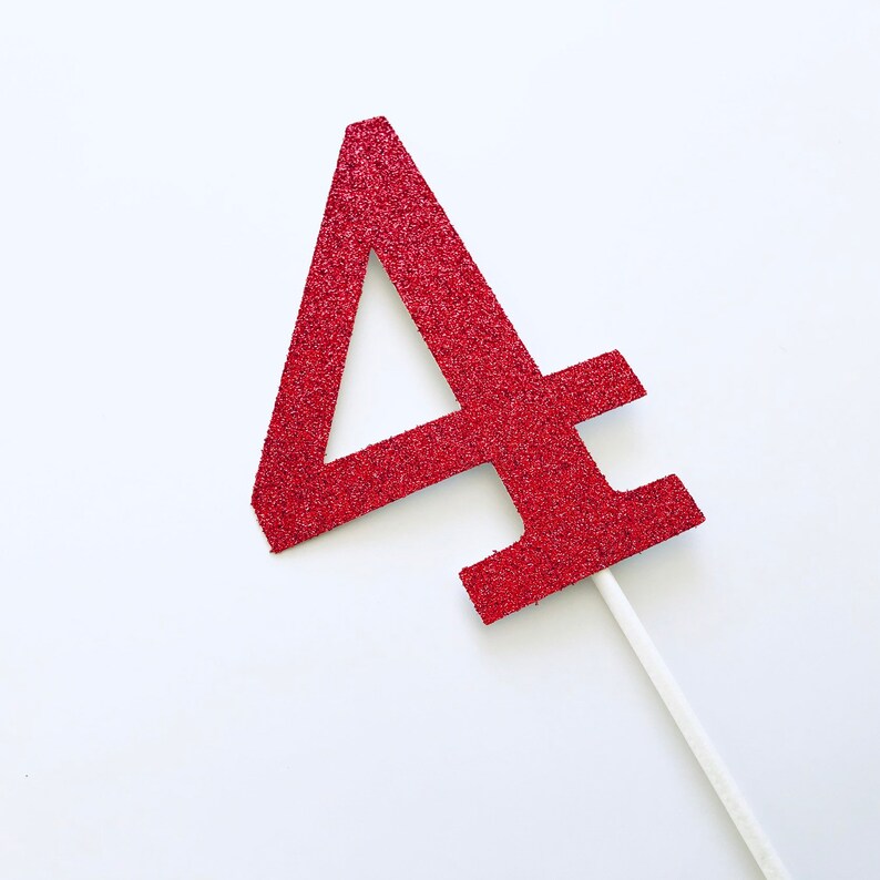 4th Birthday Cake Topper Fourth Birthday 4 Cake Topper 4 - Etsy