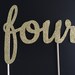 4th Birthday Cake Topper Four Cake Topper 4 Birthday Cake - Etsy