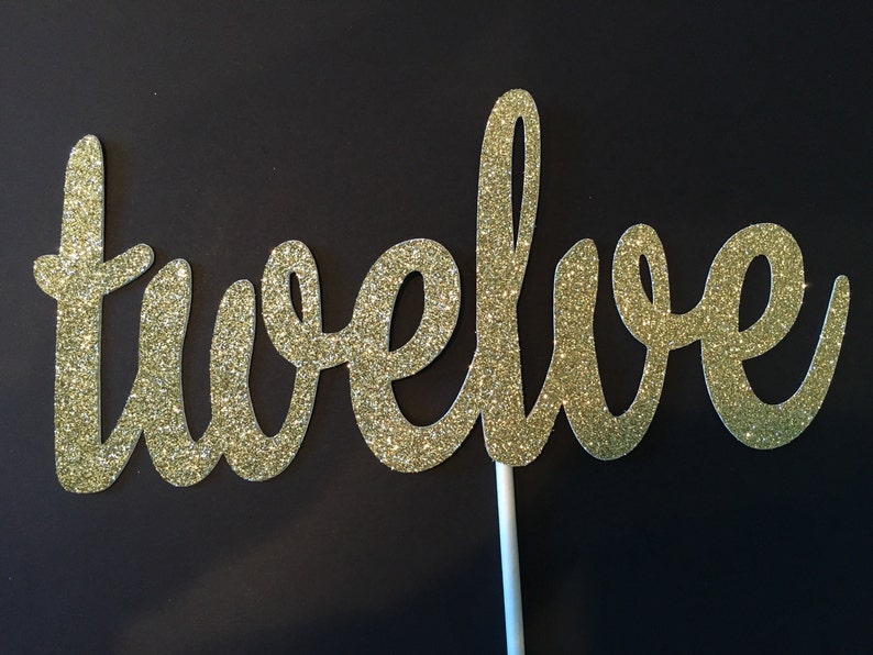 Twelve Cake Topper 12th Birthday Cake Topper 12th Cake - Etsy