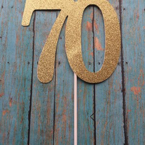 70th Birthday Cake Topper, 70 Cake Topper, 70 Birthday Cake Topper ...