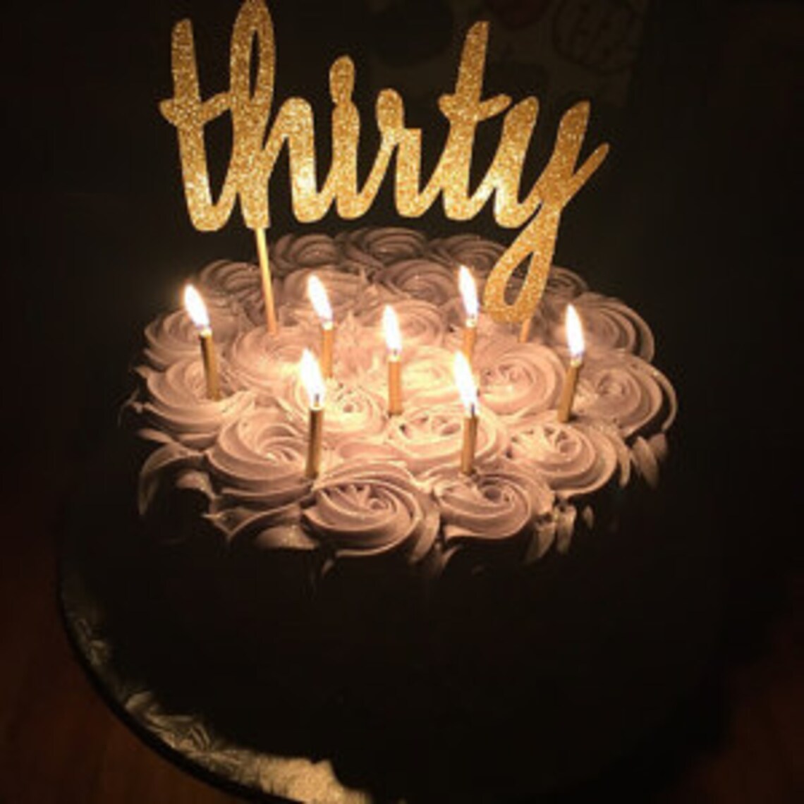 Thirty Cake Topper. 30 Cake Topper. 30th Birthday Cake Topper. - Etsy
