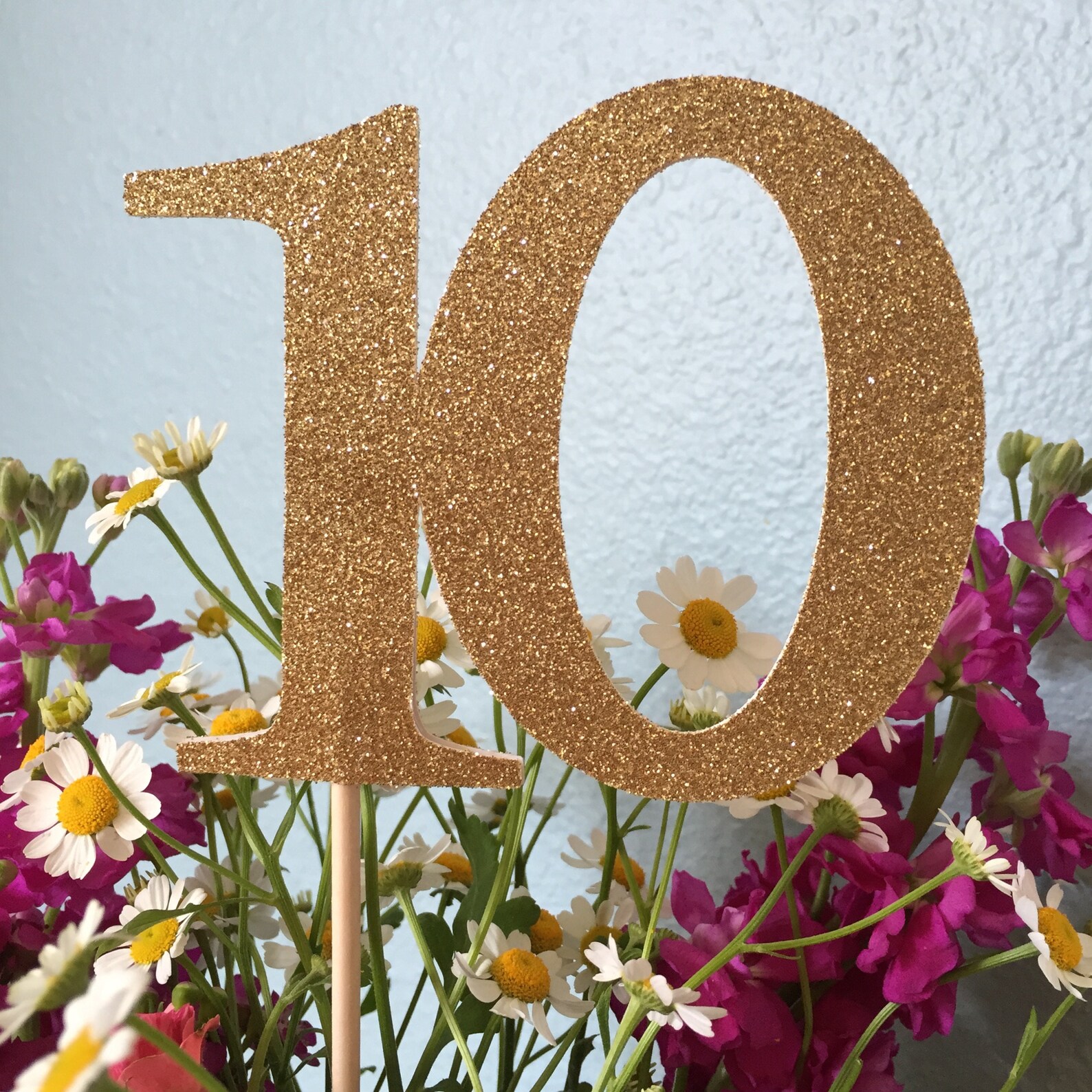 10 Centerpiece Picks 10th Birthday Decorations 10th Birthday - Etsy