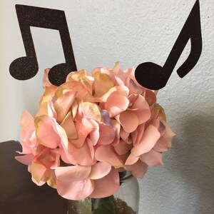 Music Note Centerpiece Picks Music Notes on a Stick Musical - Etsy Canada