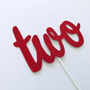Two Cake Topper, Second Birthday Cake Topper, Second Birthday ...