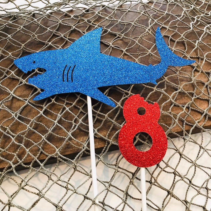 Shark Cake Topper - Etsy