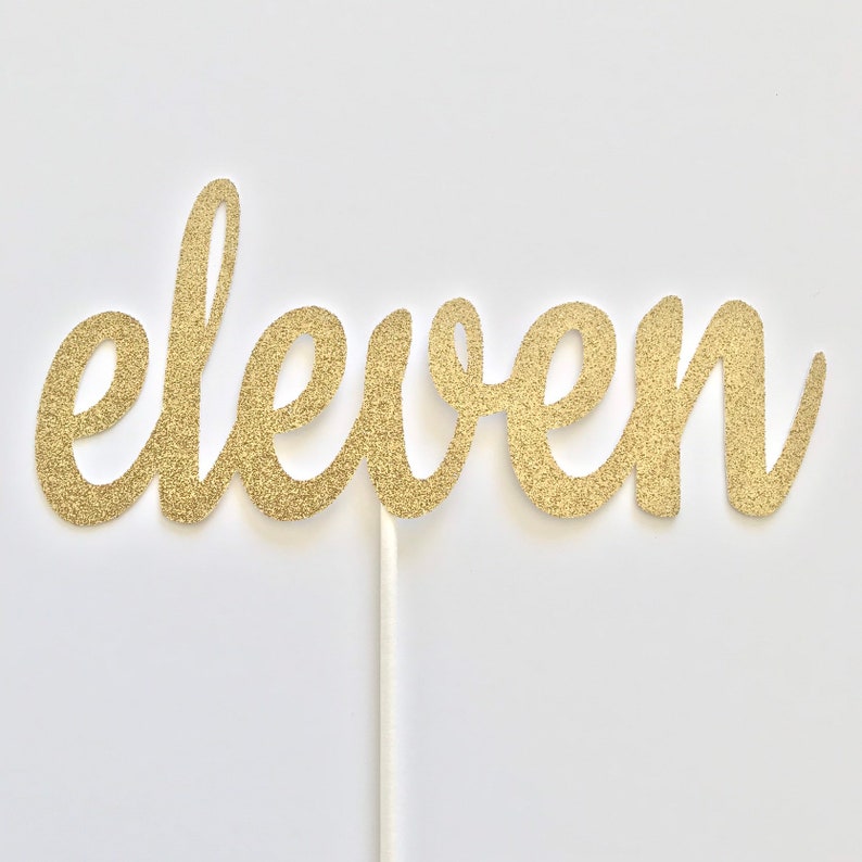 Eleven Cake Topper 11th Birthday Cake Topper 11th Cake - Etsy.de