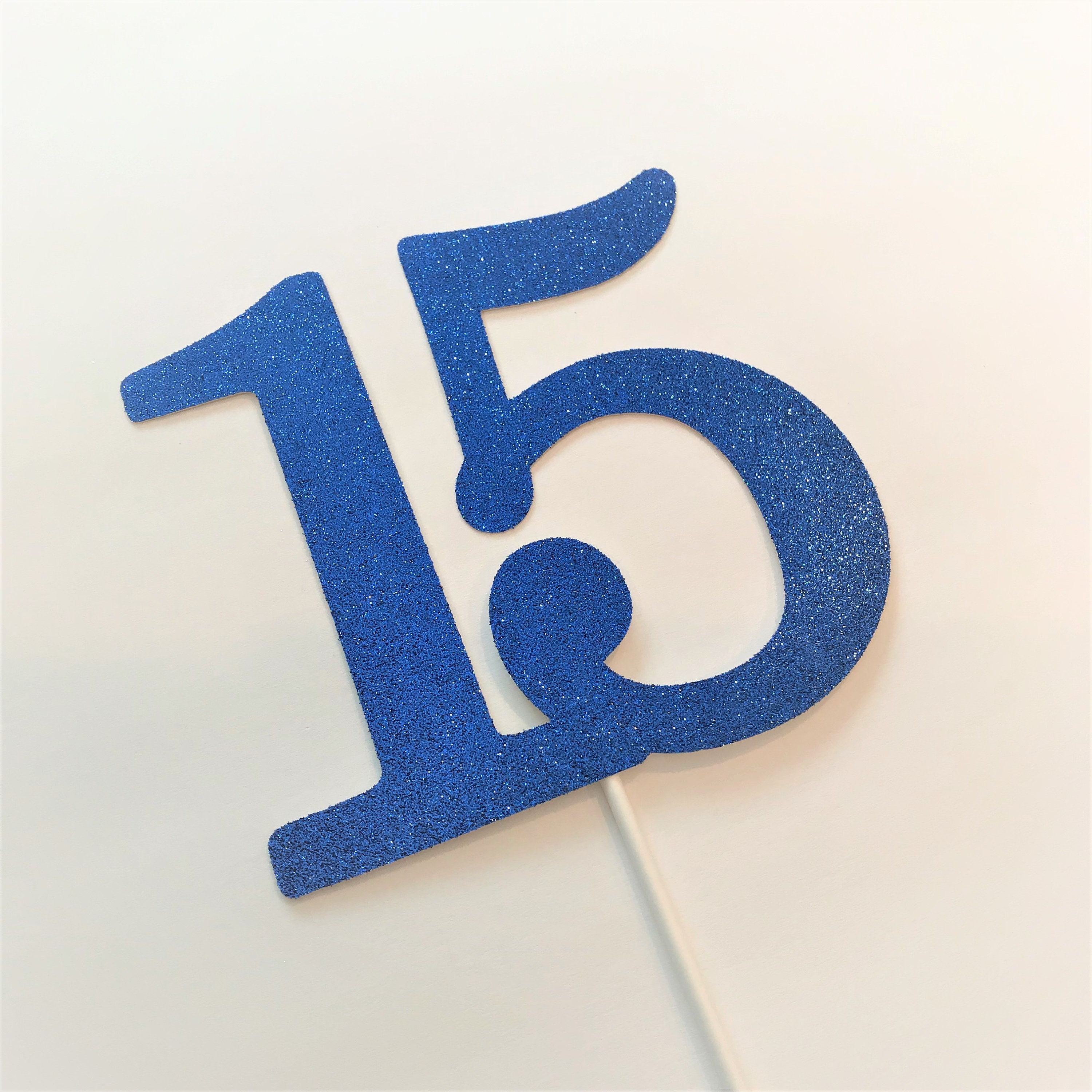 15th Birthday Cake Topper. Number 15 Cake Topper. 15th - Etsy