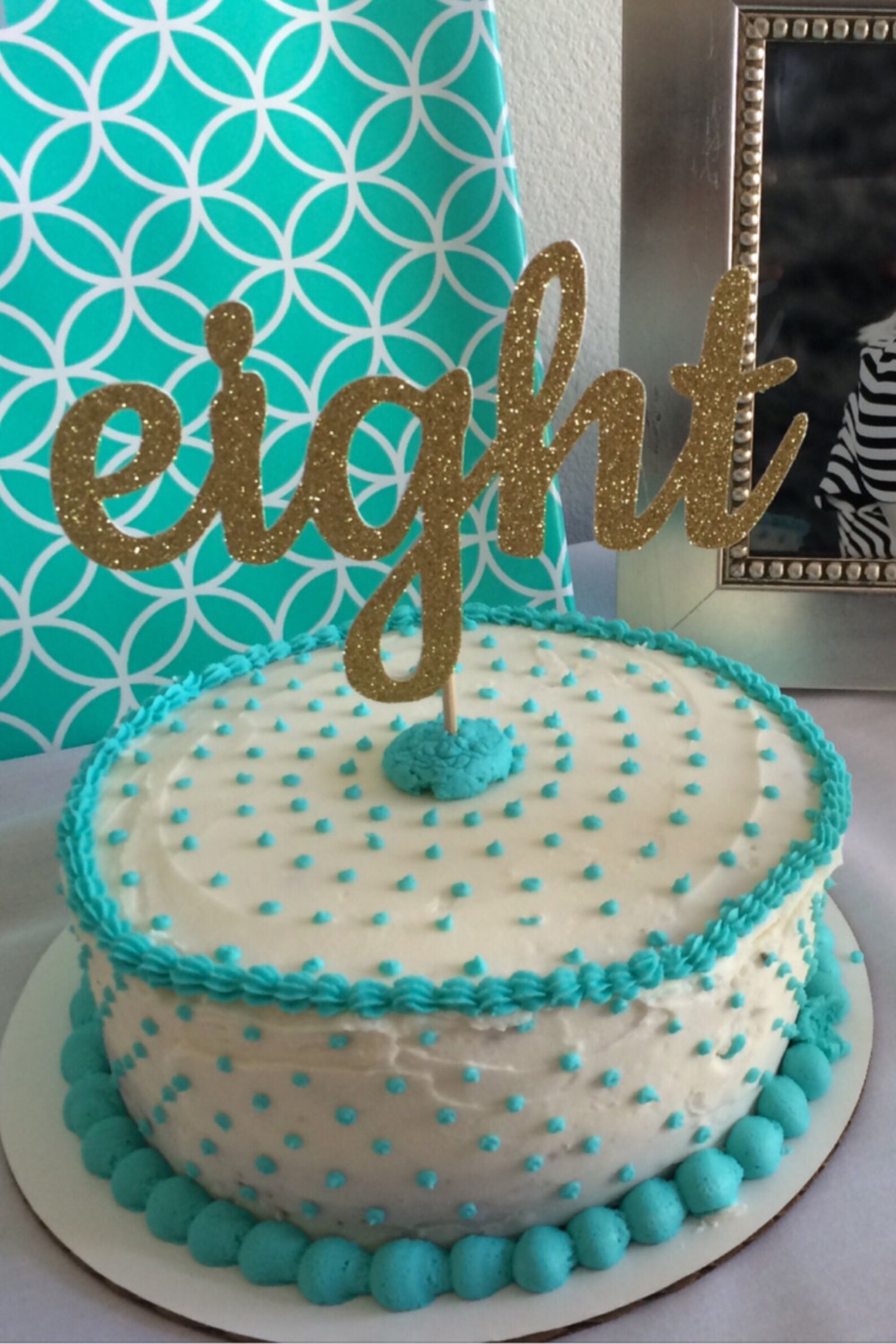 Eight Birthday Cake Topper 8 Cake Topper 8th Birthday Cake - Etsy