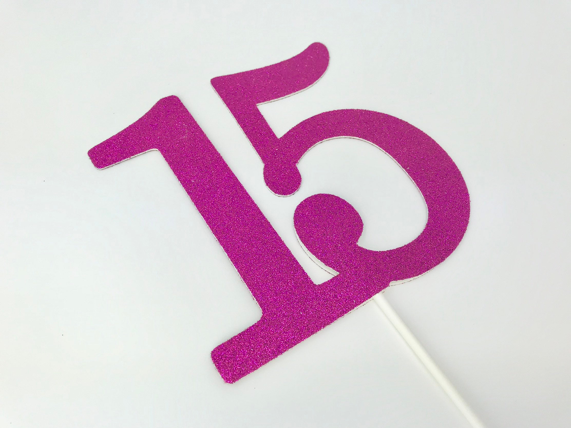 15th Birthday Cake Topper. Number 15 Cake Topper. 15th - Etsy
