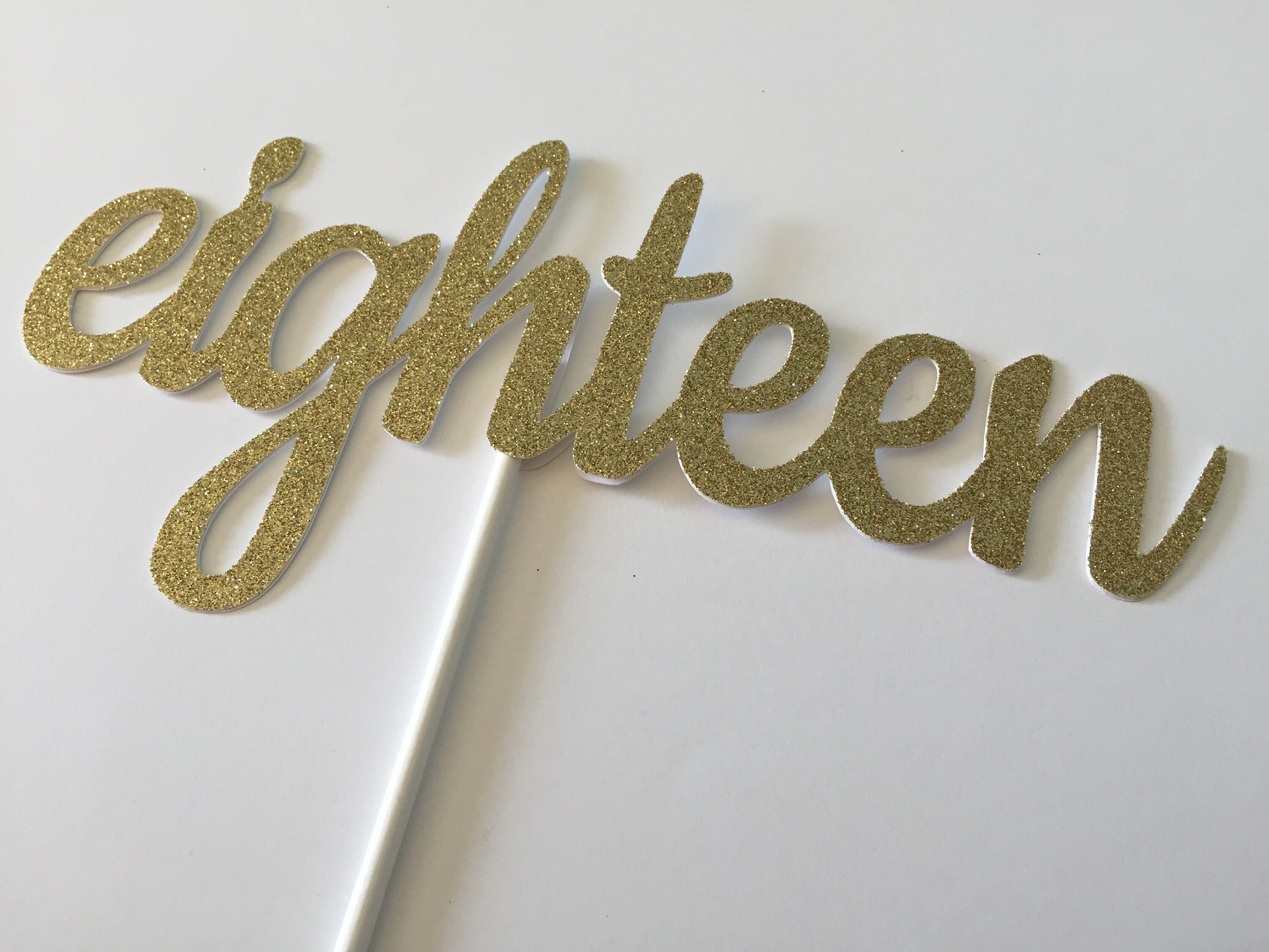 Eighteen Cake Topper 18th Birthday Cake Topper 18th Cake - Etsy