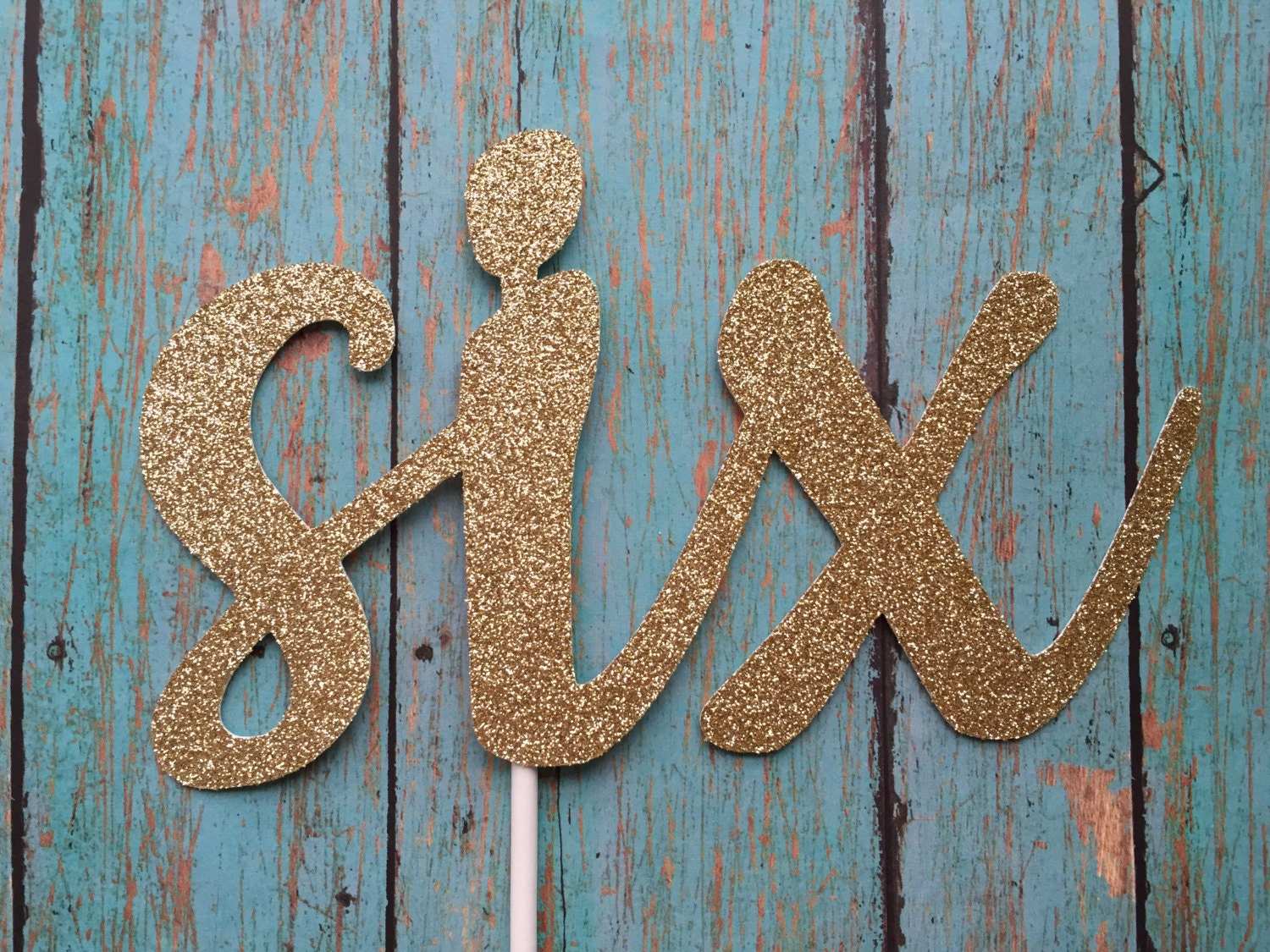 Sixth Birthday Cake Topper 6 Cake Topper 6th Birthday Cake - Etsy