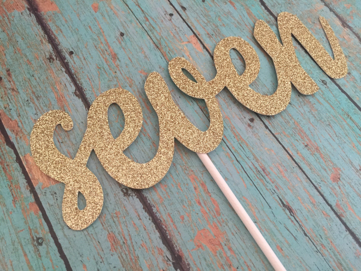 Seven Birthday Cake Topper 7 Cake Topper 7th Birthday Cake - Etsy