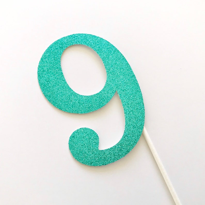 9th Birthday Cake Topper. Nineth Birthday. 9 Cake Topper. 9 | Etsy