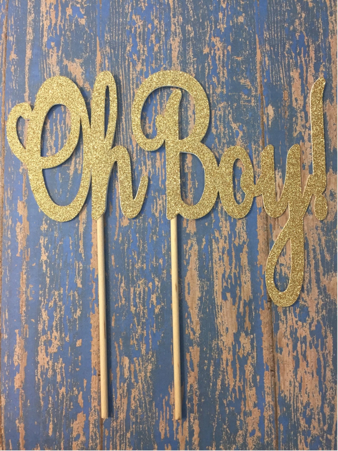 Baby Shower Cake Topper Baby Boy Cake Topper Oh Boy Cake - Etsy