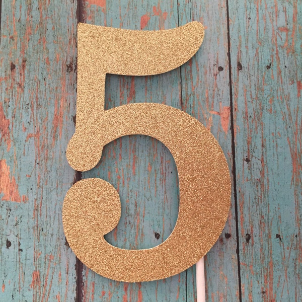Number Cake Topper - Etsy