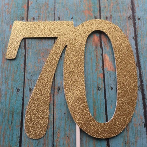 70th Birthday Cake Topper, 70 Cake Topper, 70 Birthday Cake Topper ...
