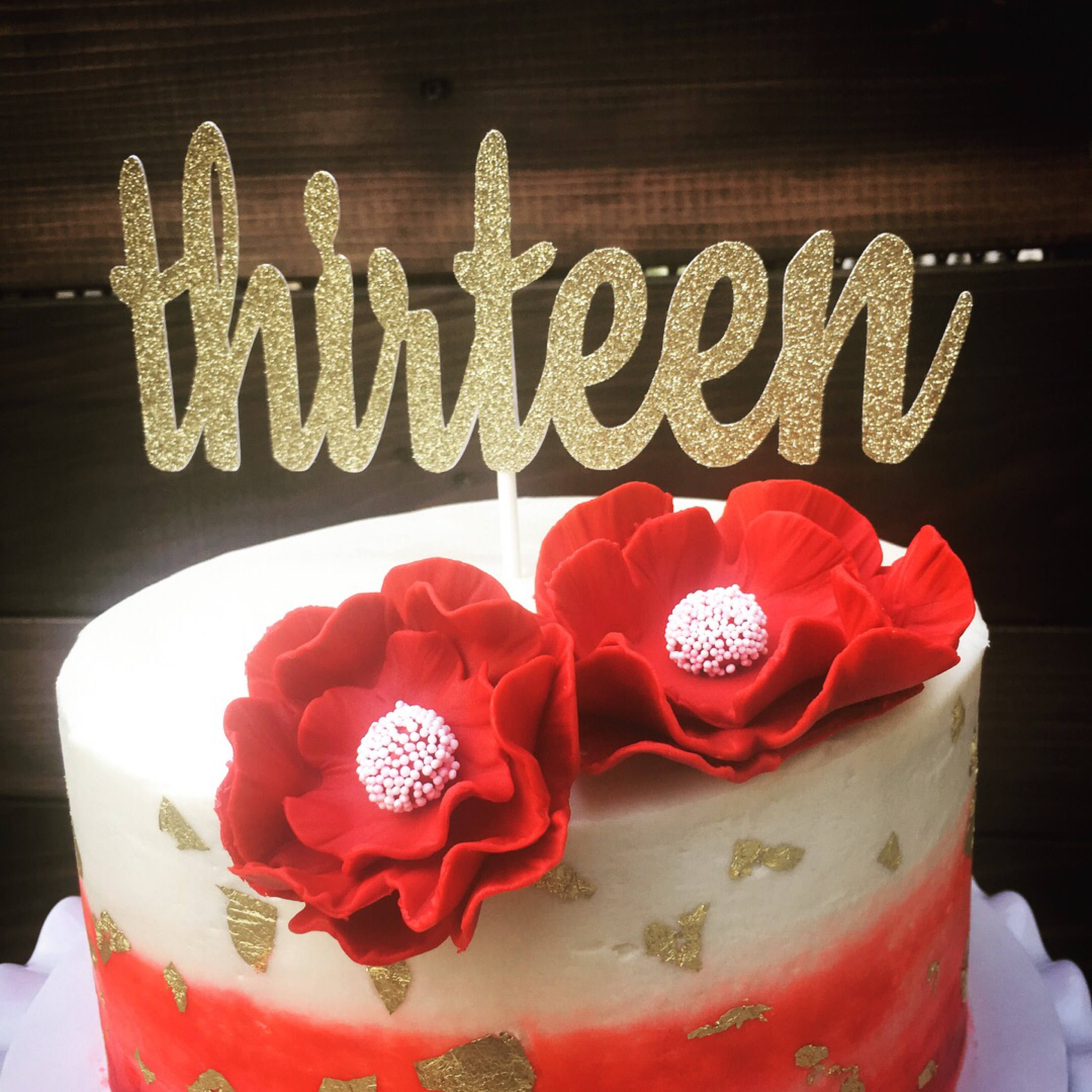 Thirteen Cake Topper13th Birthday Cake Topper 13th Cake - Etsy