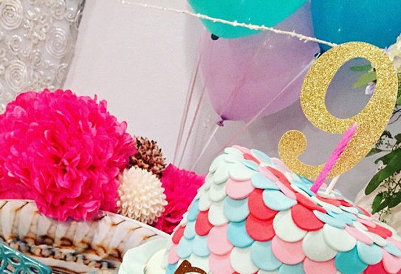 9th Birthday Cake Topper. Nineth Birthday. 9 Cake Topper. 9 | Etsy