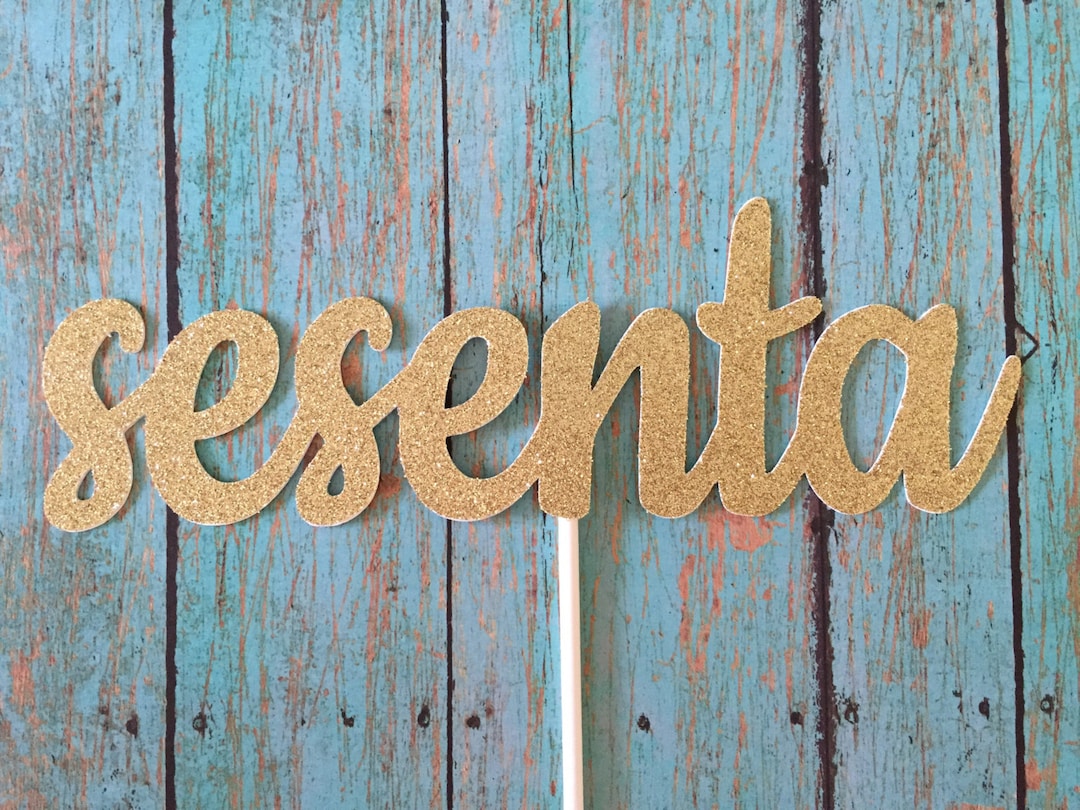 Sesenta Birthday Cake Topper, Sesenta Cake Topper, Spanish 60th ...