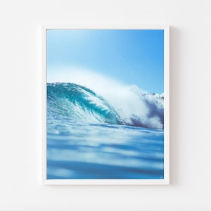 Blue Wave Set of 3, Printable Surf Art, Ocean Poster Set, Set of 3 ...