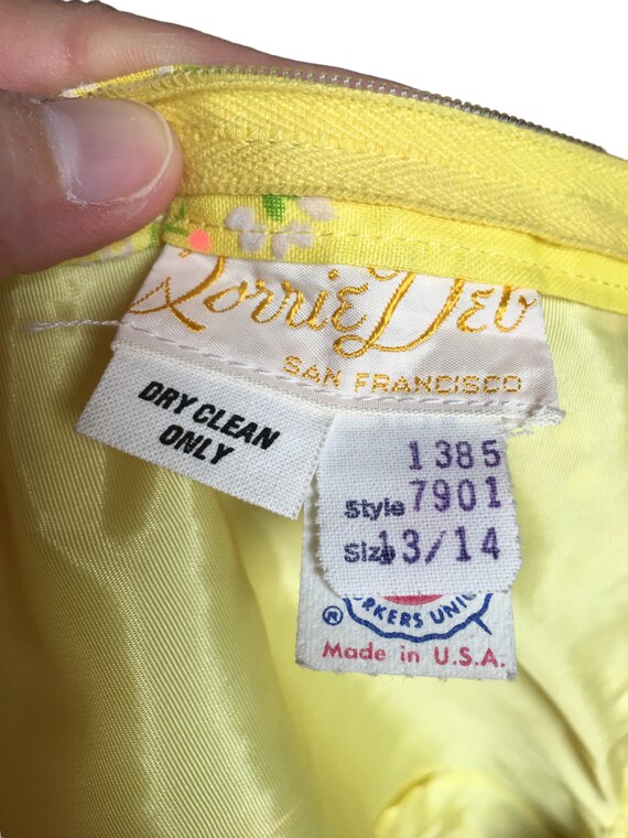 60s Sunshine Yellow Cottagecore Prairie Dress Size M … - Gem