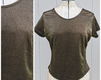Gold Lame Shirt - Etsy