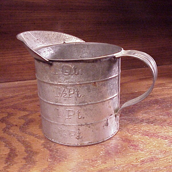 Rustic Metal Pitcher - Etsy