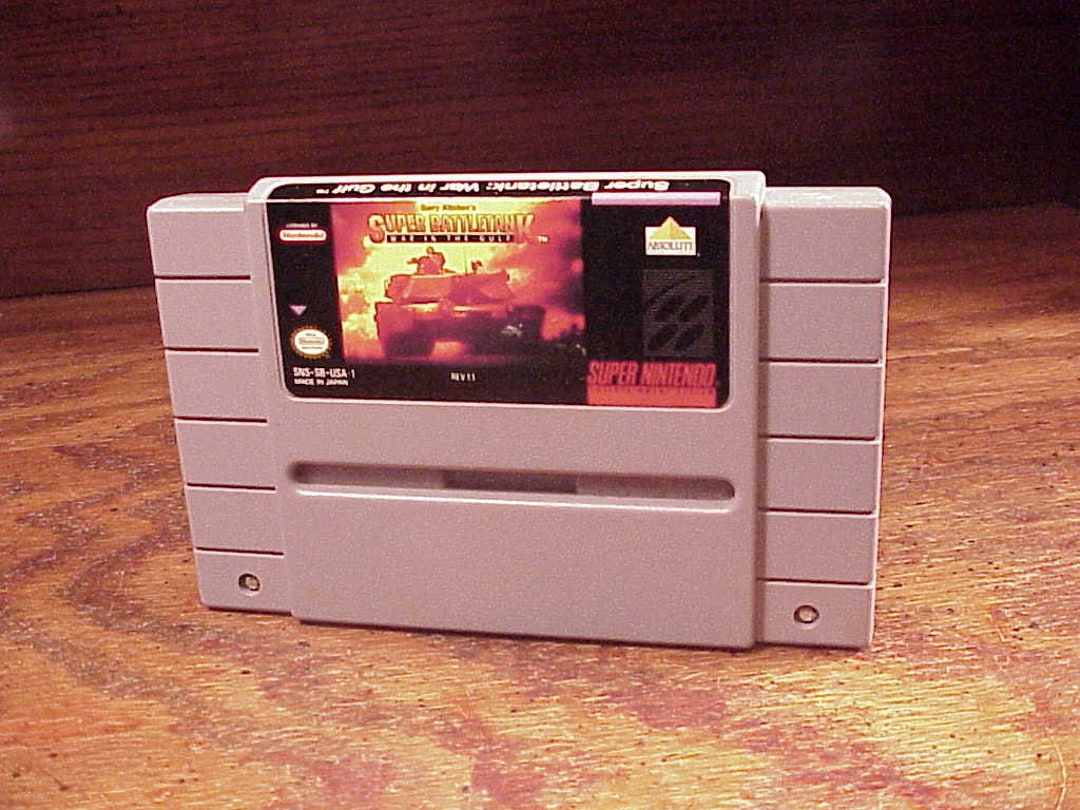 SNES Super Battletank War in the Gulf Game Cartridge, No. Sns-sb-usa-1 ...