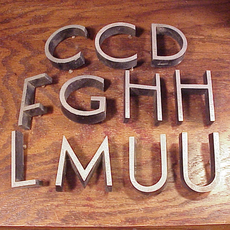 Vintage Sign Letter - Etsy