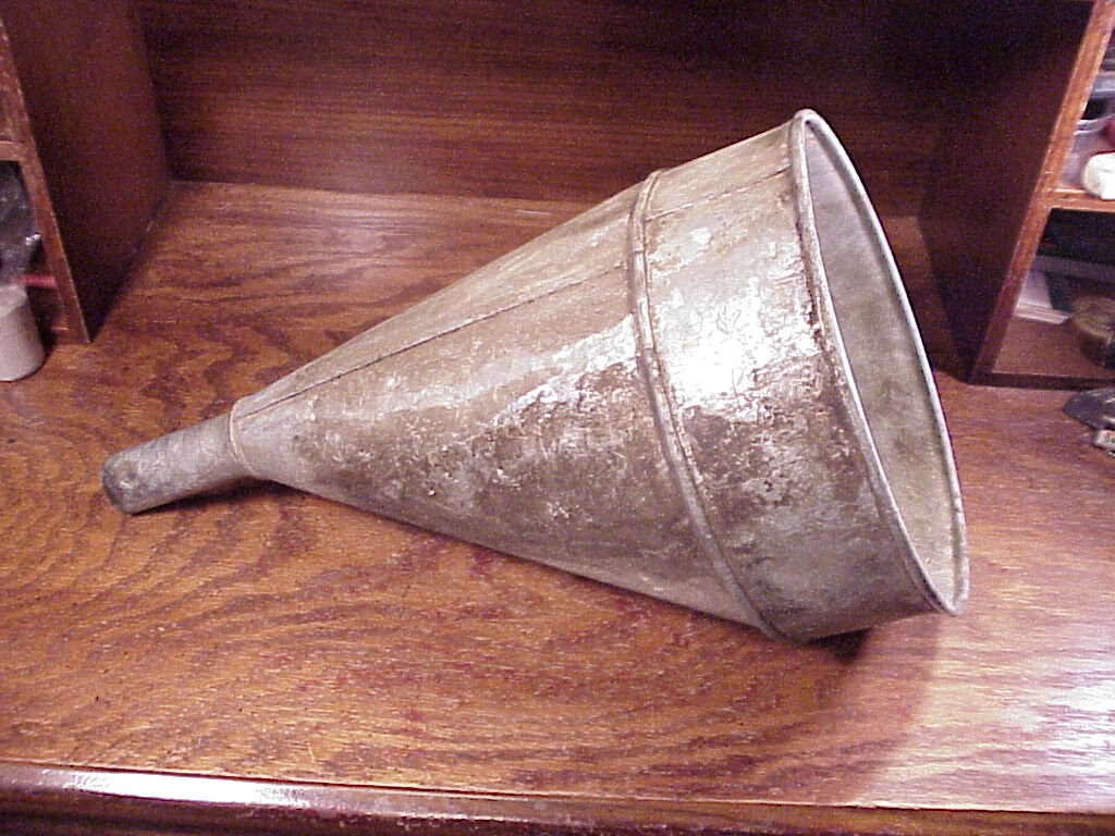 Vintage Rustic Farm Offset Galvanized Metal Funnel 14 1/2 - Etsy