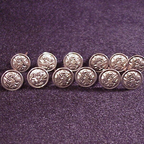 Silver Tone Buttons - Etsy