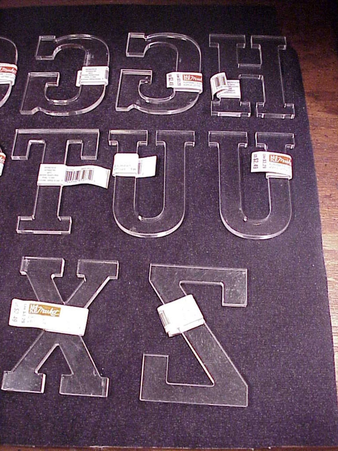 Clear Plastic Acrylic Craft Uppercase Letter 3 7/8 inches | Etsy