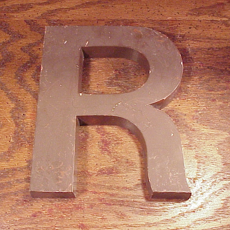 Metal Letter R - Etsy