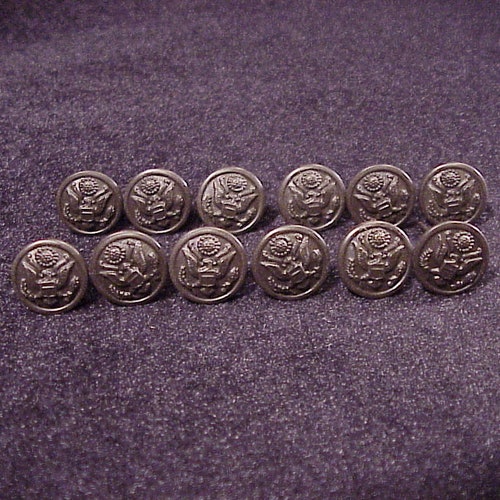 Lot of 10 Vintage Brass Military Uniform Buttons Army - Etsy