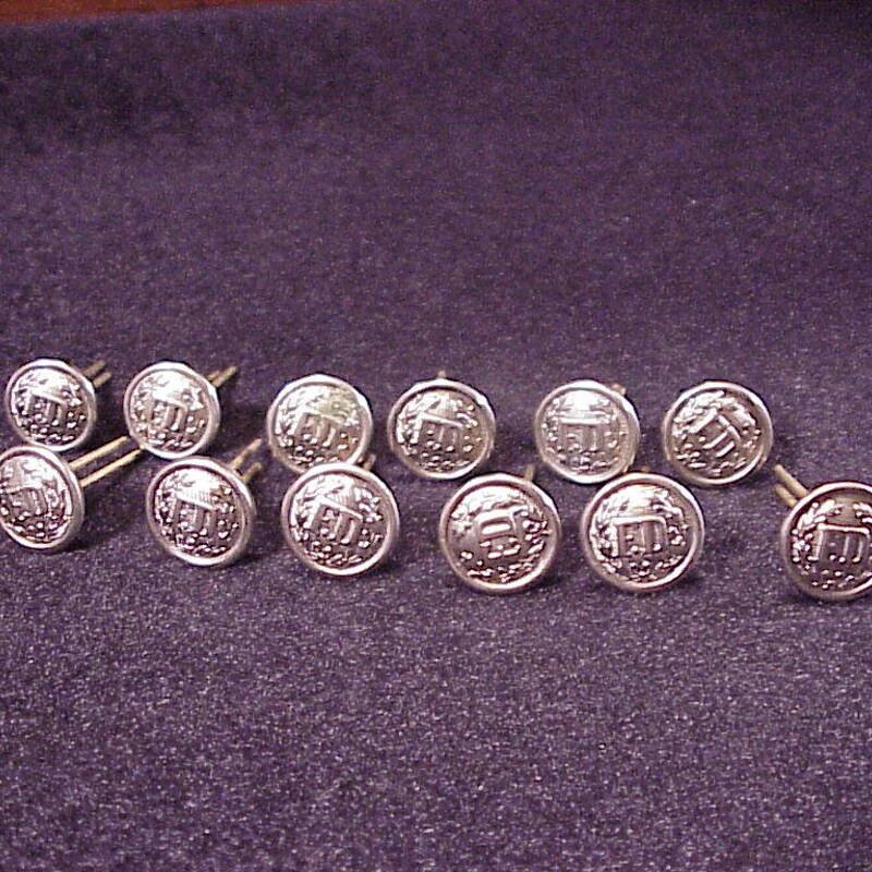 Silver Tone Buttons - Etsy