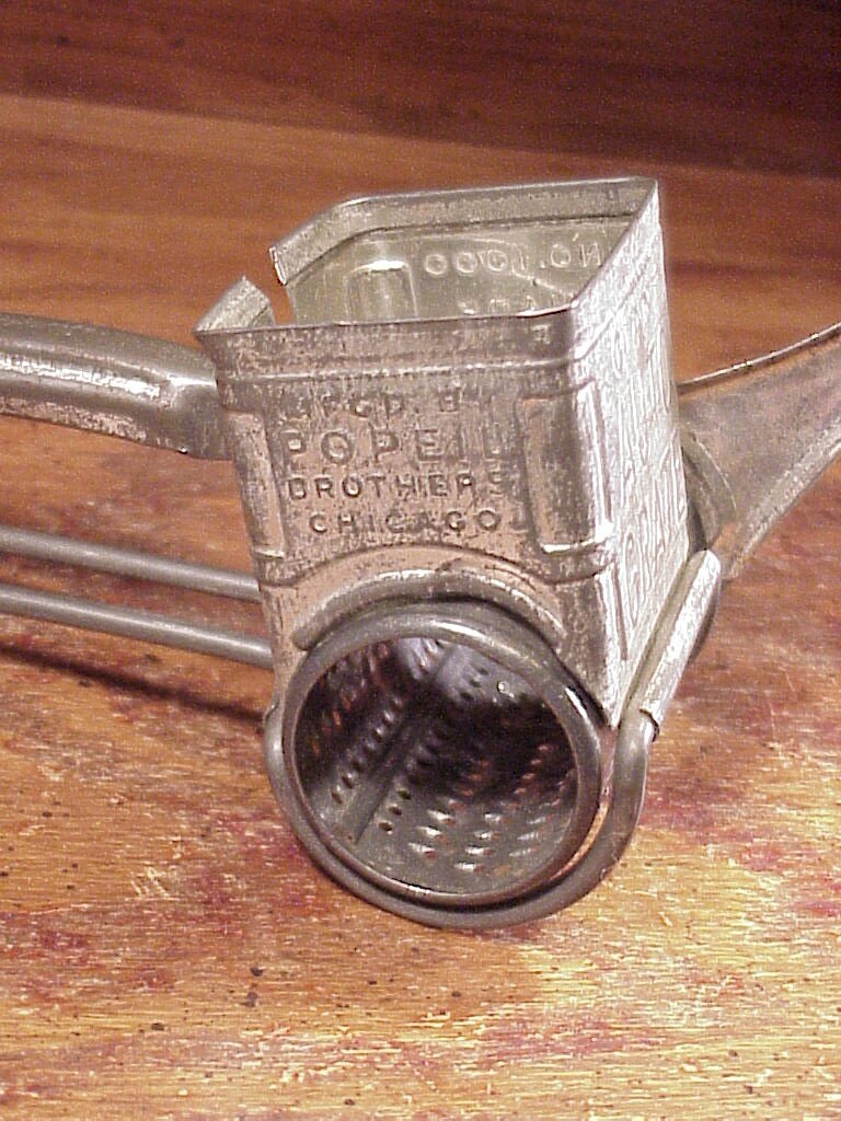 Vintage Rustic Tarnished Popeil Giant Auto Grate Grater With | Etsy