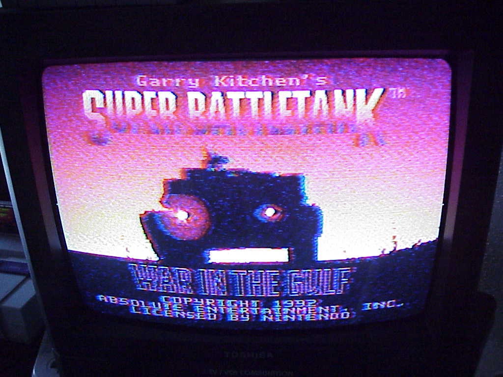 SNES Super Battletank War In The Gulf Game Cartridge, no. sns-sb-usa-1 ...
