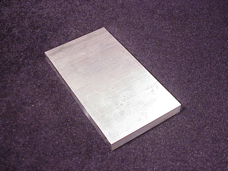 Small Rectangular Aluminum Flat Sheet Metal Piece 5 1/8 x 3 x | Etsy