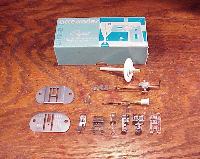 Vintage Singer Sewing Machine Accessories Parts, for Stylist Zig-zag ...