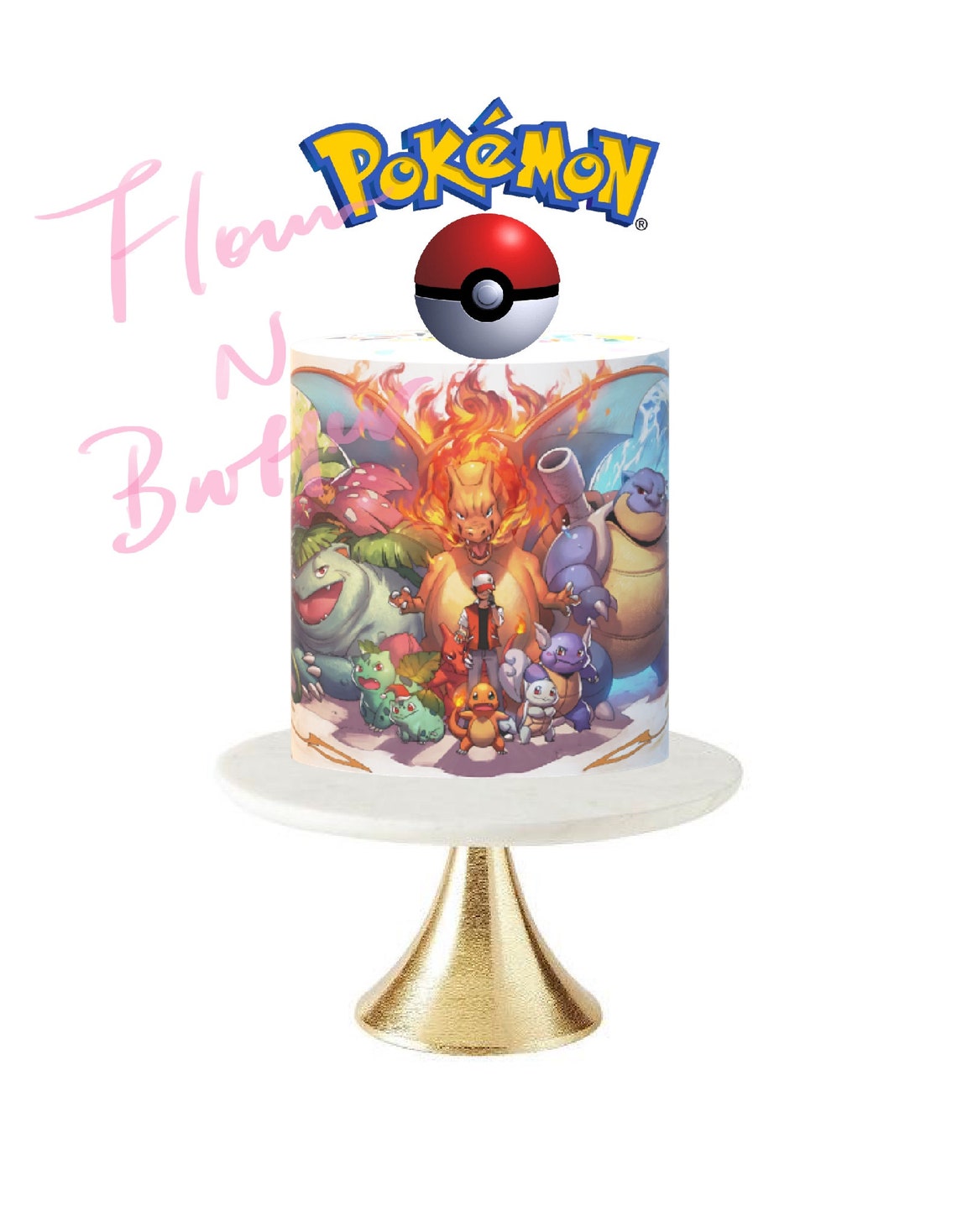 Edible Pokemon Icing Cake Wrap Pokemon Frosting Sheet | Etsy