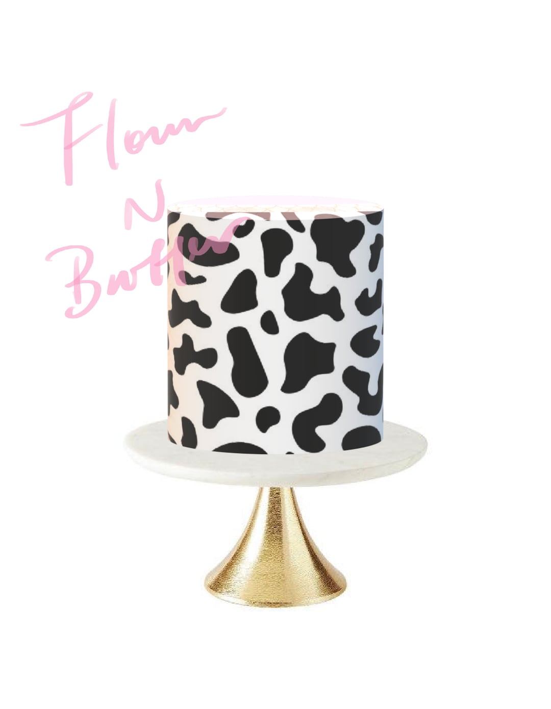 Edible Icing Cake Wrap Milk Cow Pattern Cake Wrap Icing - Etsy Australia