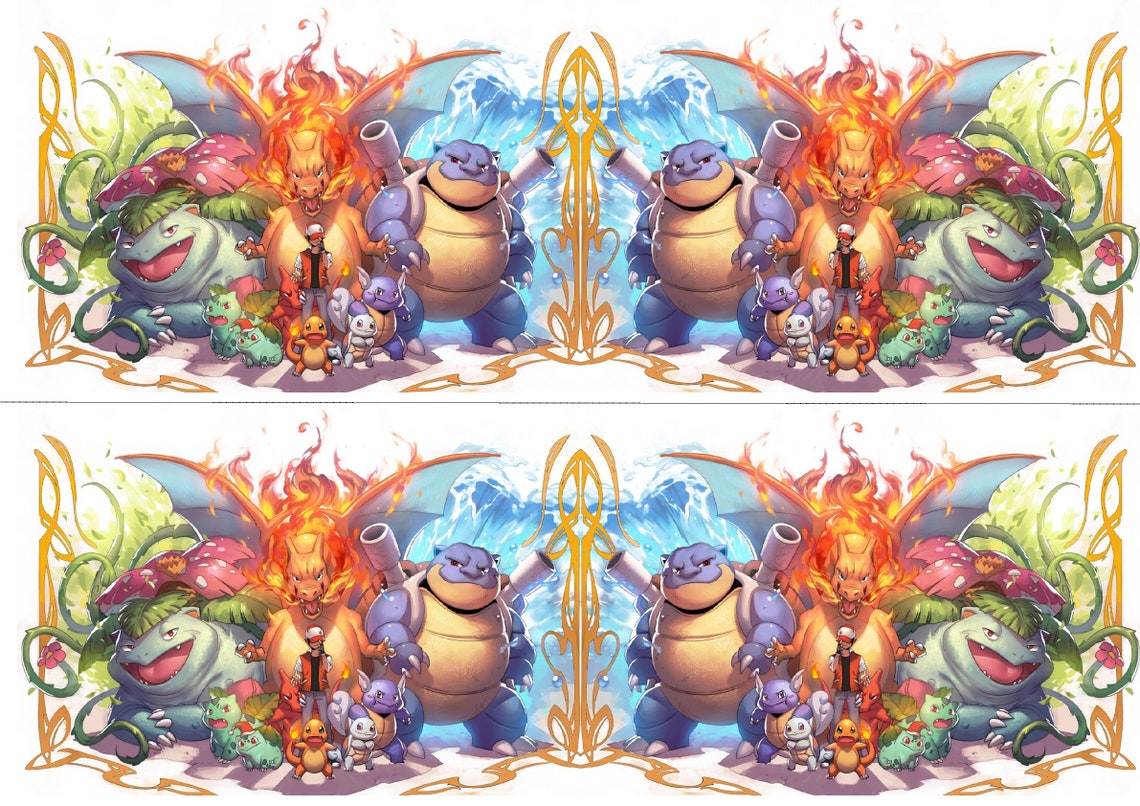 Edible Pokemon Icing Cake Wrap Pokemon Frosting Sheet | Etsy